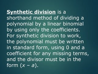 G10 Math Q1-Week 7-Synthetic and Long Divison.ppt