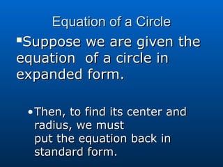 G10 Math Q2- Week 9- Graph of equation of a Circle.ppt