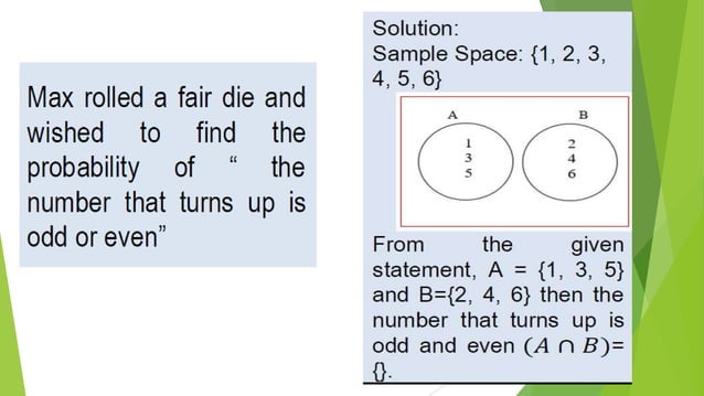 G10 Math Q3- Week 9- Mutually Exclusive Events.ppt | Chemistry | Science