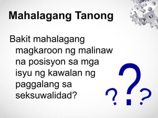 MGA ISYUNG MORAL TUNGKOL SA SEKSUAL.pptx