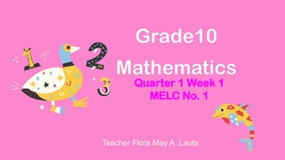 G10_Q1_W1_Arithmetic_Sequence_and-Geometricpptx | PPT | Free Download