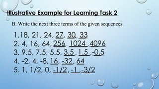 G10_Q1_W1_Arithmetic_Sequence_and-Geometricpptx | PPT | Free Download