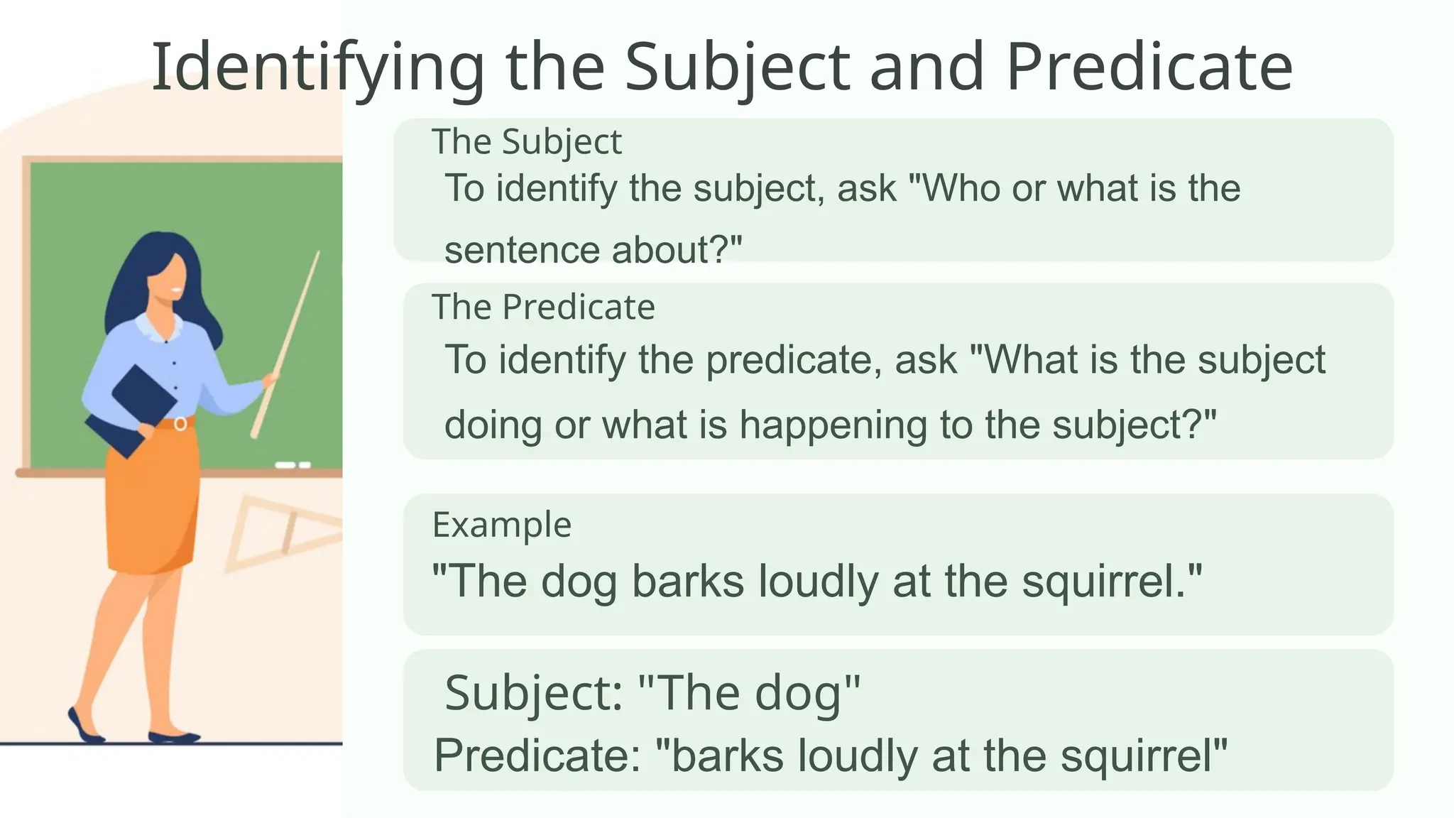 Learning about the Subject and Predicate | PPTX | Programming Languages | Computing