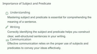 Learning about the Subject and Predicate | PPTX | Programming Languages ...