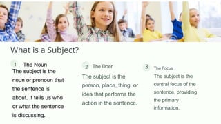 Learning about the Subject and Predicate | PPTX | Programming Languages | Computing