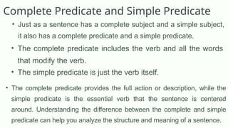 Learning about the Subject and Predicate | PPTX | Programming Languages | Computing