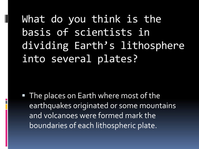 PLATE TECTONICS(GRADE10SCIENCE 1STQUARTER MODULE1) | PPTX | Geography ...