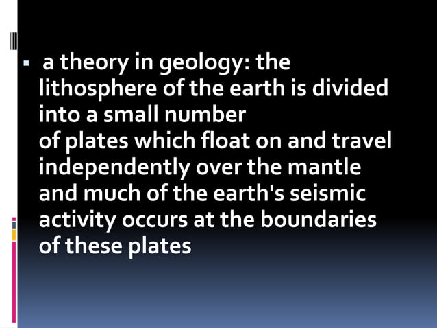 PLATE TECTONICS(GRADE10SCIENCE 1STQUARTER MODULE1) | PPTX | Geography ...
