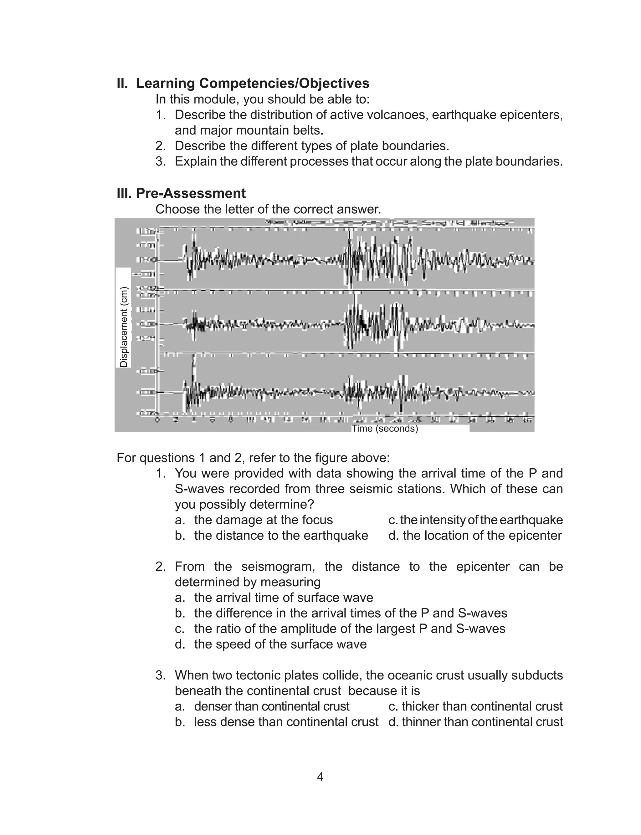 G10 Science :Earth and Space -Learner's Module 1st Quarter | PDF