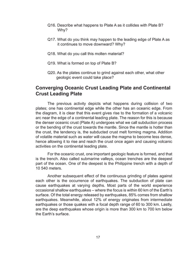 G10 Science :Earth and Space -Learner's Module 1st Quarter | PDF ...