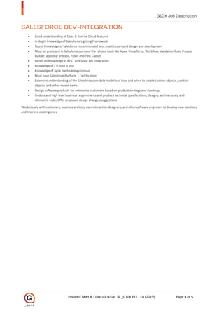 G10X Job Description | PDF