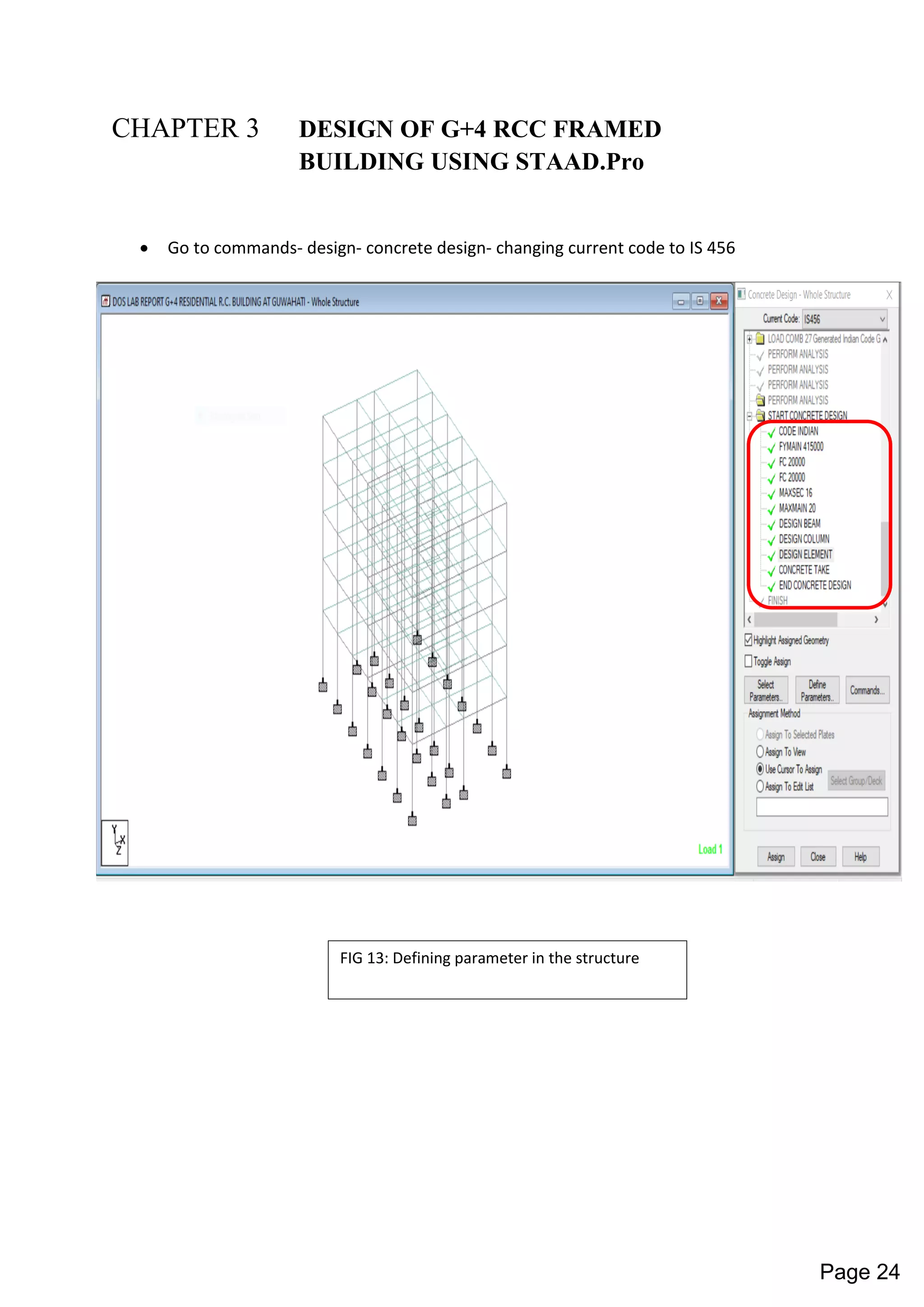 REPORT ON G+4 RCC HOSTEL BUILDING ANALYSIS AND DESIGN USING STAAD PRO SOFTWARE | PDF