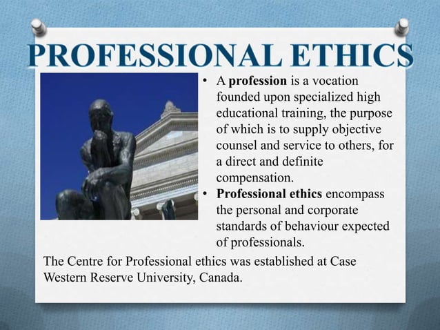 Professional ethics