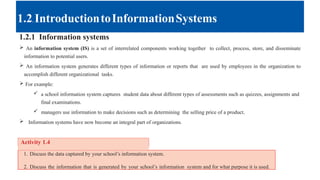 Information System Components and application.pptx | IT and Internet ...