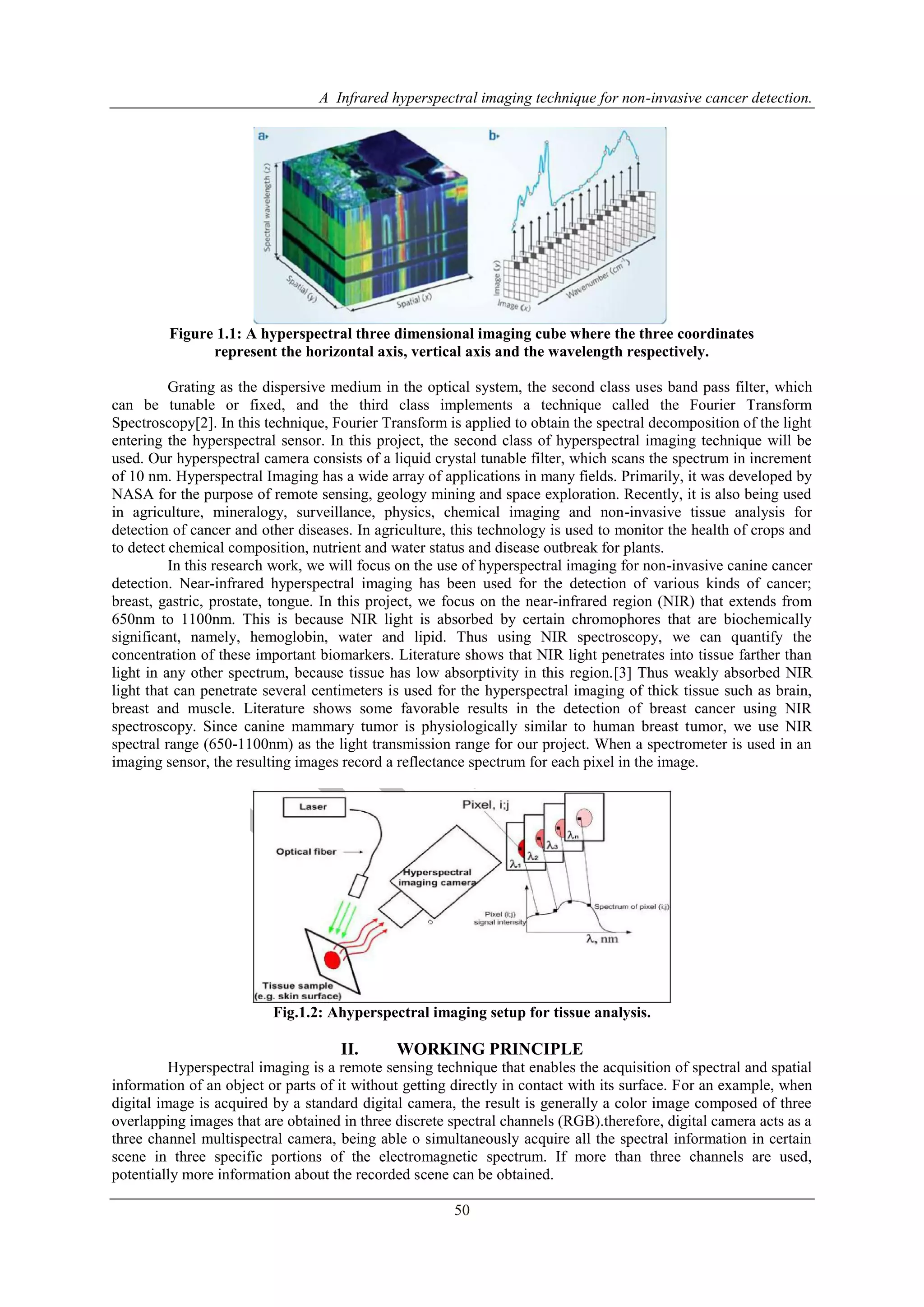 A Infrared hyperspectral imaging technique for non-invasive cancer ...