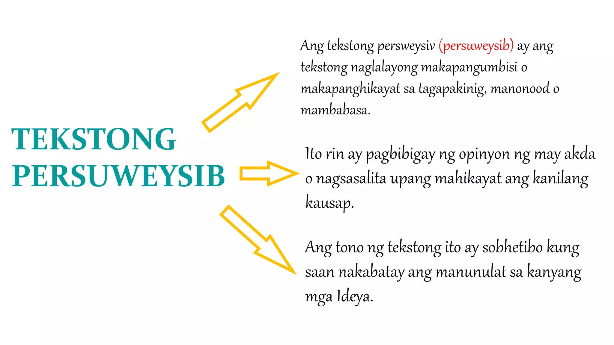 TEKSTONG PERSUWEYSIB | PPTX