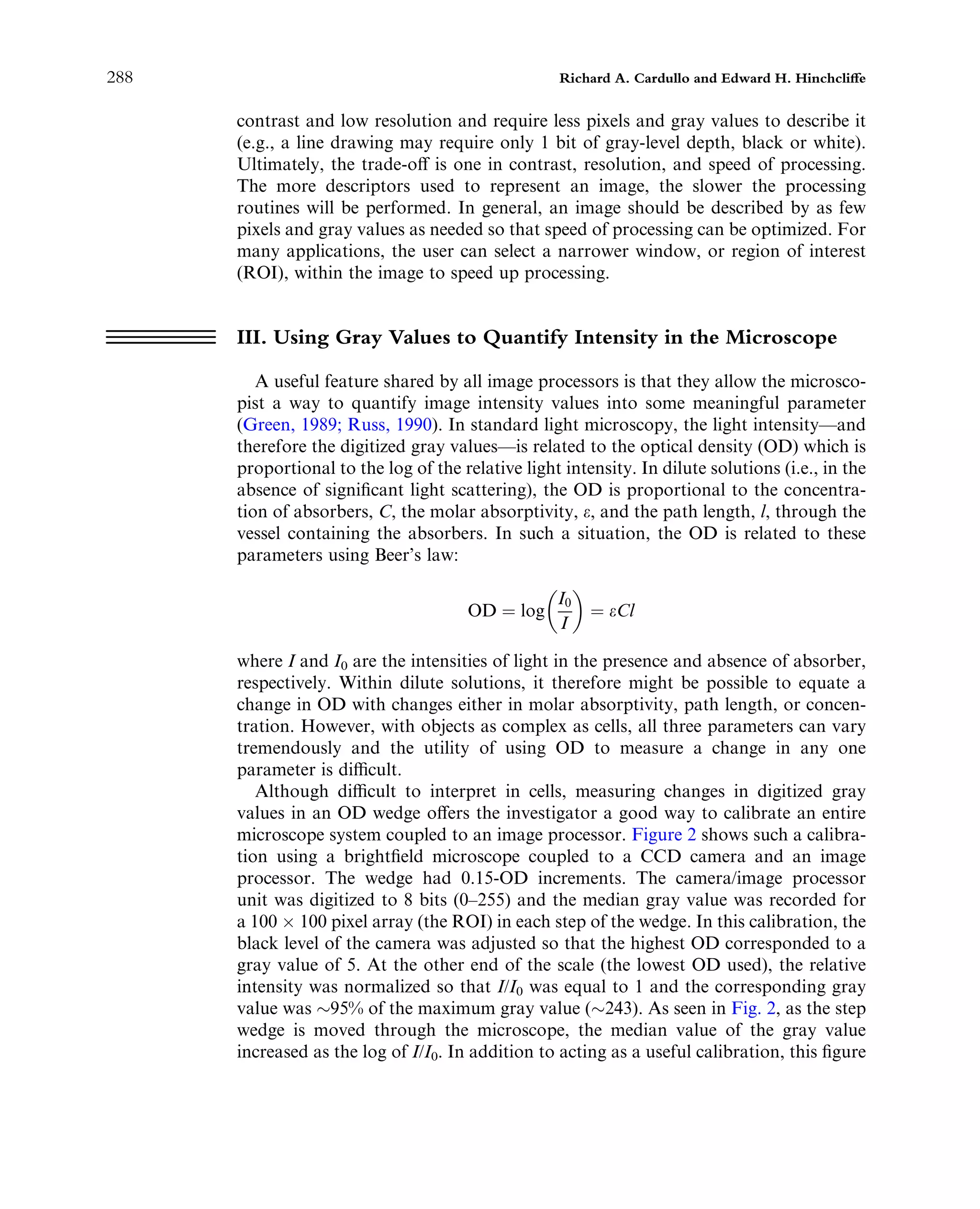 GRUPO 1 : digital manipulation of bright field and florescence images noise reduction contrast ...