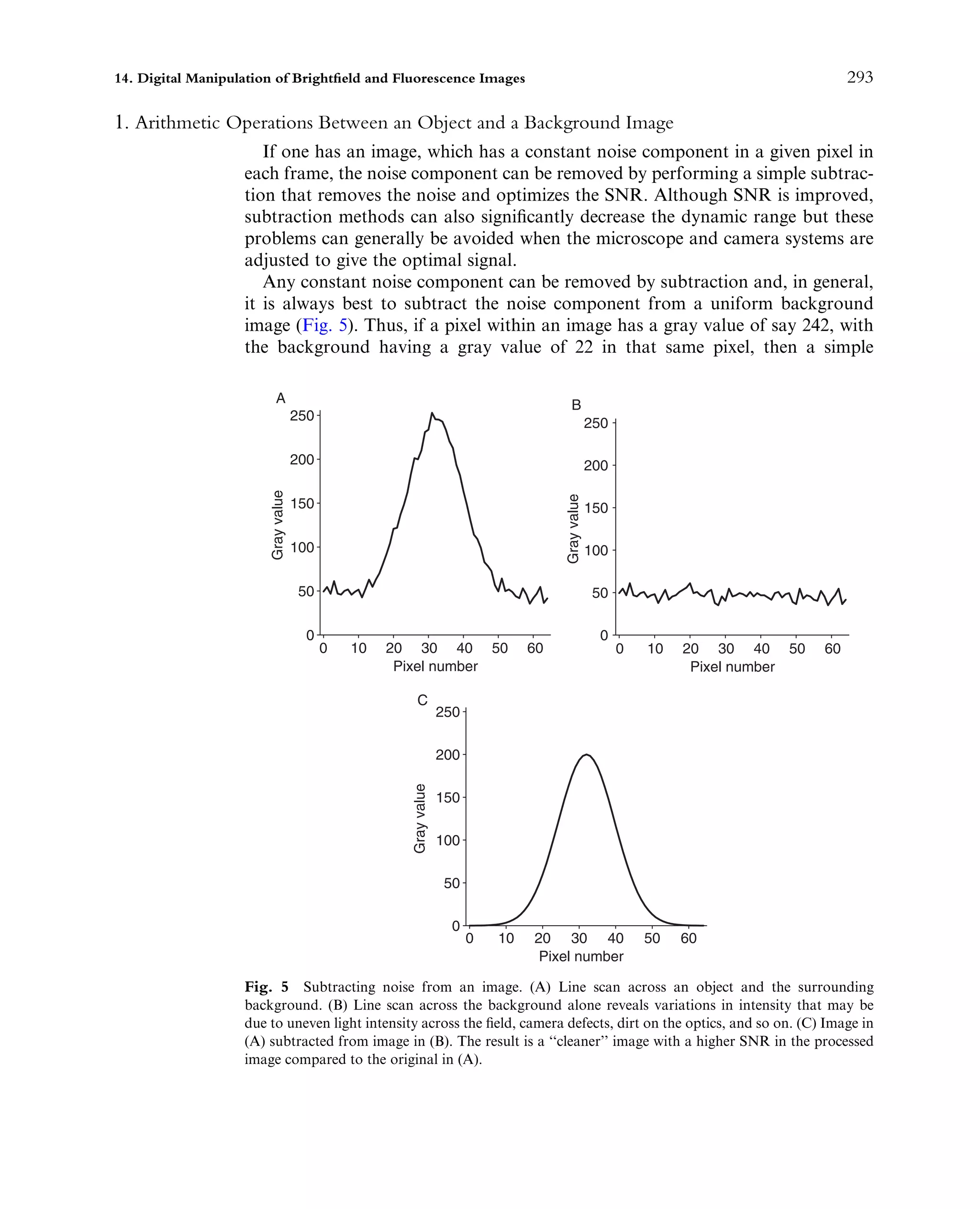 Grupo 1 Digital Manipulation Of Bright Field And Florescence Images Noise Reduction Contrast