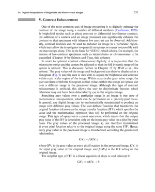 GRUPO 1 : digital manipulation of bright field and florescence images noise reduction contrast ...