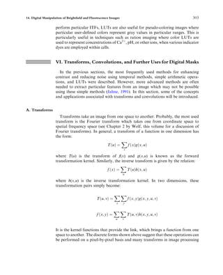 GRUPO 1 : digital manipulation of bright field and florescence images noise reduction contrast ...