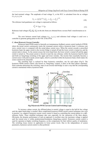 Mitigation of Voltage Sag/Swell with Fuzzy Control Reduced Rating DVR | PDF