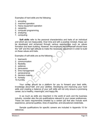 G11 career guidance manual for teachers | PDF