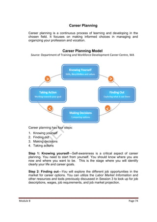 G11 career guidance manual for teachers | PDF