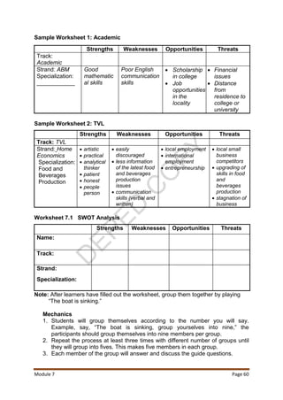 G11 career guidance manual for teachers | PDF