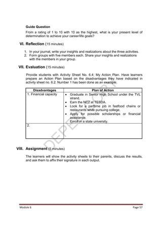 G11 career guidance manual for teachers | PDF