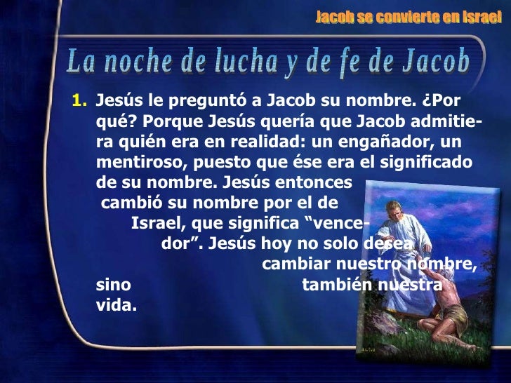 Jacob Lucha Con Jesús