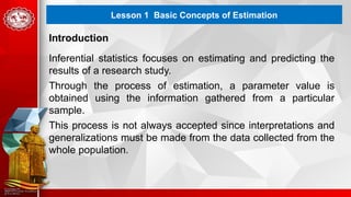 G11SPQ4 Lesson 1 Basic Concepts of Estimation 2024 03 11.pptx