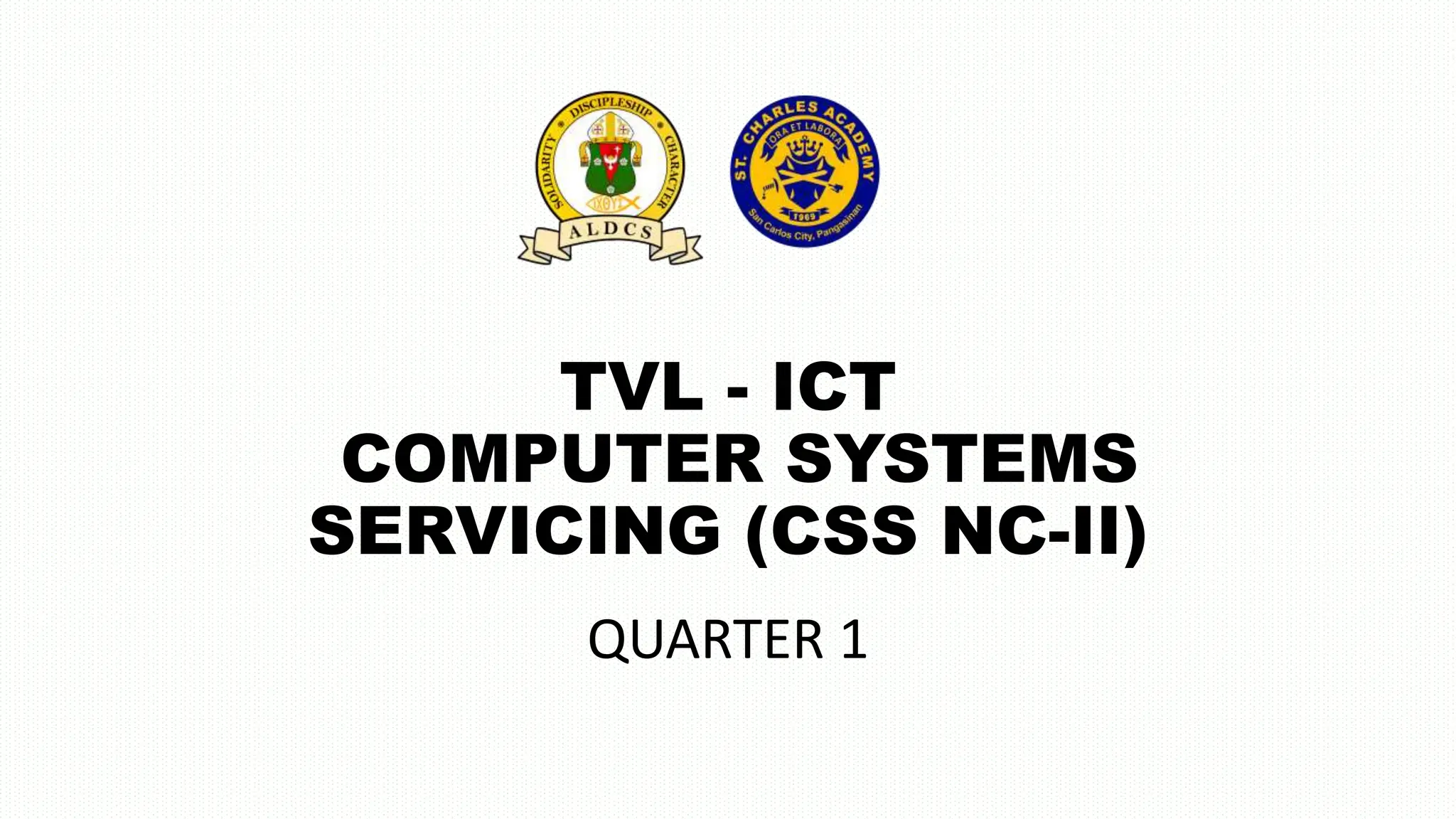 Grade 11 Tvl Computer System Servicing Pptx Desktops Computing