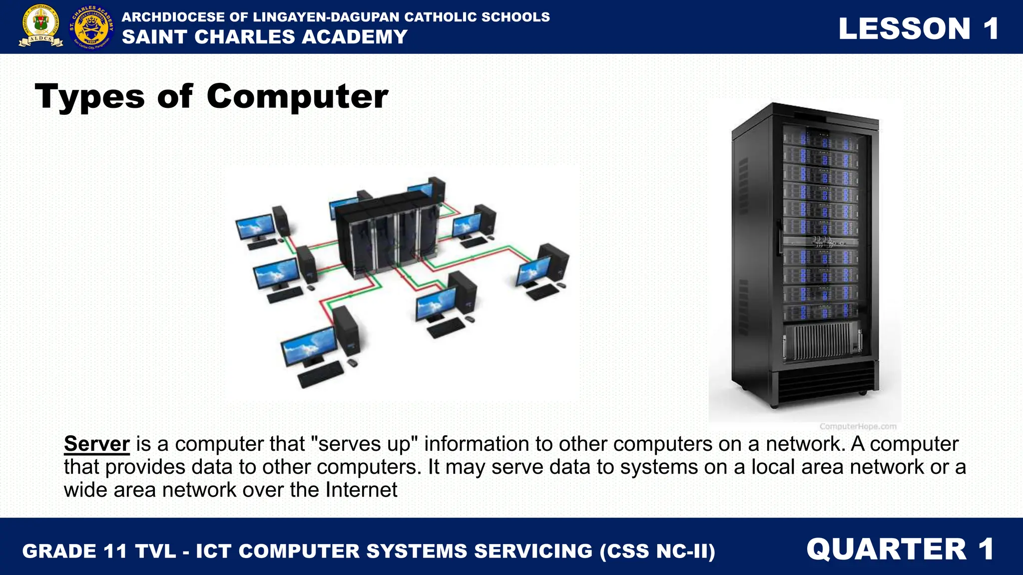 Grade 11 - TVL - Computer system servicing | PPTX