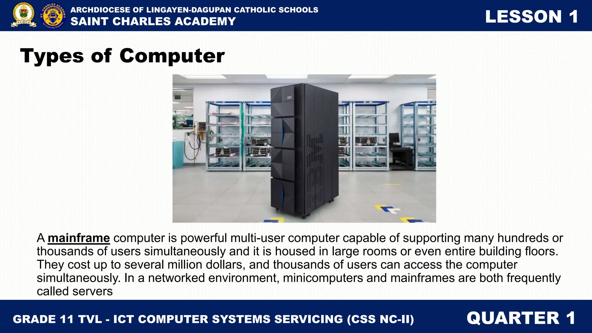 Grade 11 - TVL - Computer system servicing | PPTX