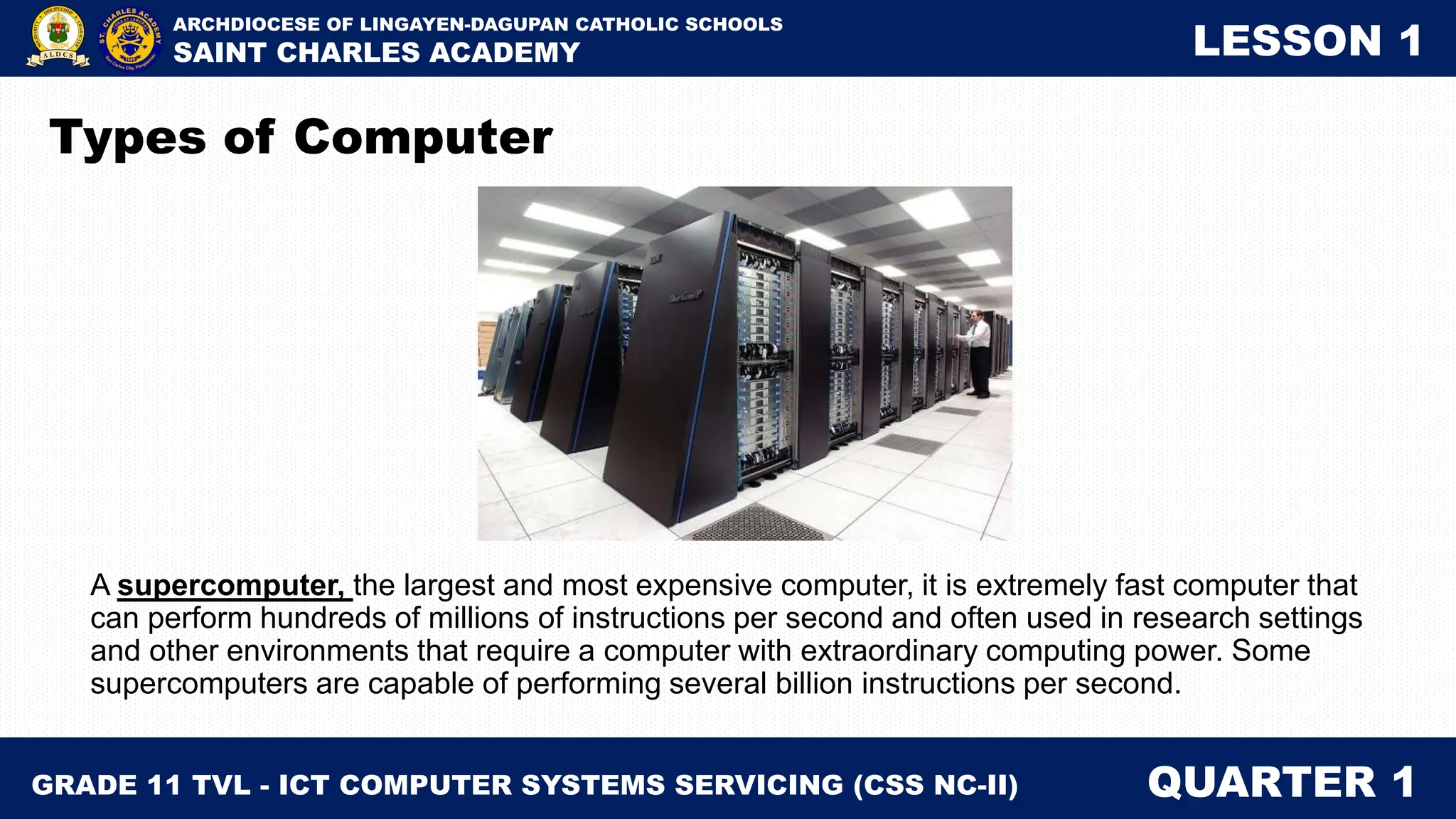 Grade 11 - TVL - Computer system servicing | PPTX