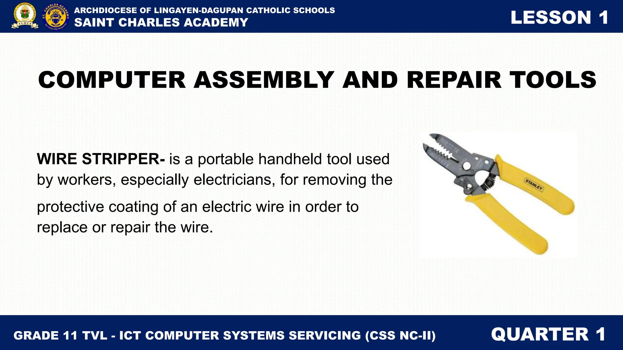 Grade 11 - TVL - Computer system servicing | PPTX