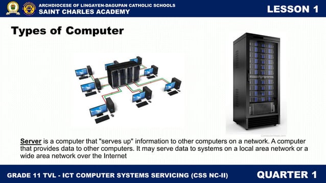 Grade 11 - TVL - Computer system servicing | PPTX | Desktops | Computing