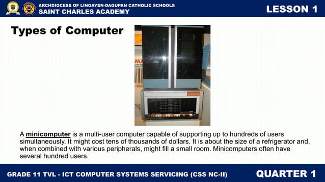 Grade 11 - TVL - Computer system servicing | PPTX | Desktops | Computing