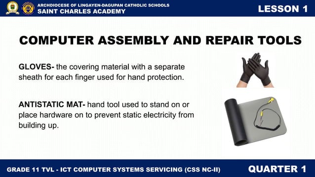 Grade 11 - TVL - Computer system servicing | PPTX | Desktops | Computing