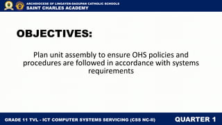 Grade 11 - TVL - Computer system servicing | PPTX