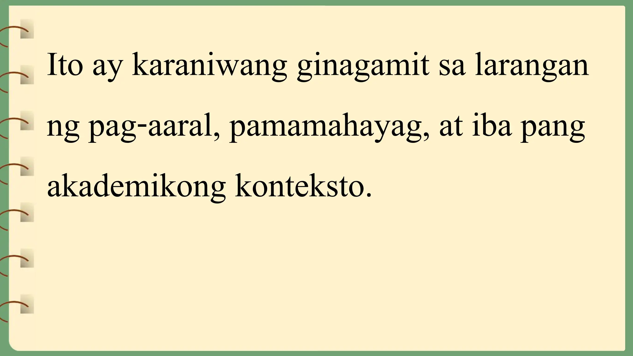 Pagbasa at Pagsusuri sa Iba;t ibang teksto tungo sa pananaliksik ...