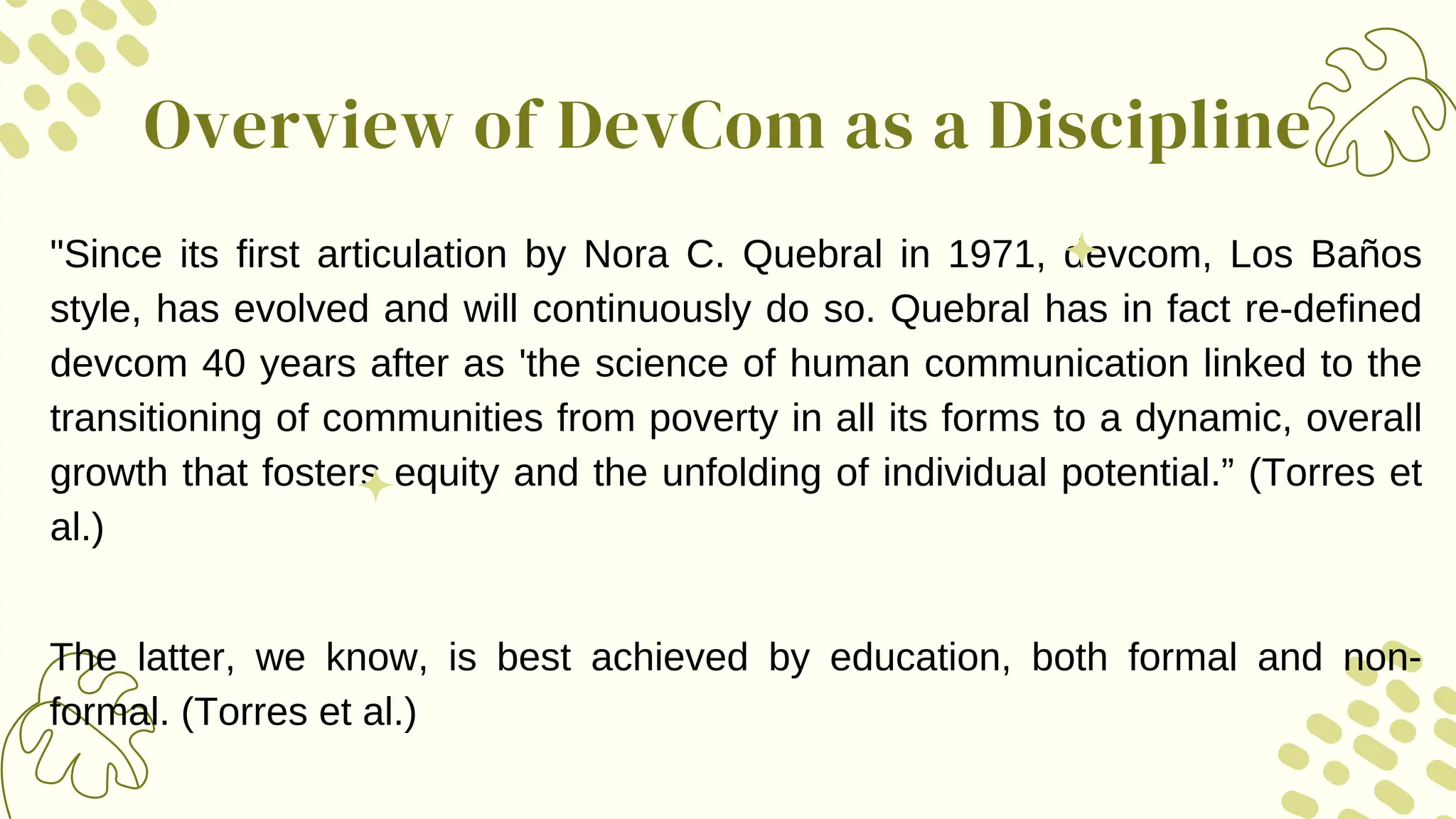 The Domains of Development Communication | PPT