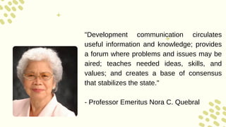 The Domains of Development Communication | PPT
