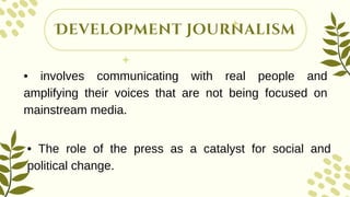 The Domains of Development Communication | PPT