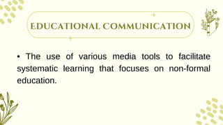 The Domains of Development Communication | PPT