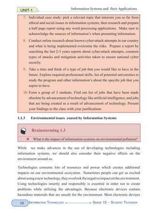 G12-IT this is information technology text for all | PDF