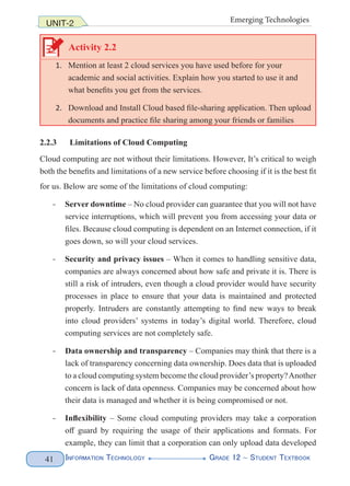 G12-IT this is information technology text for all | PDF