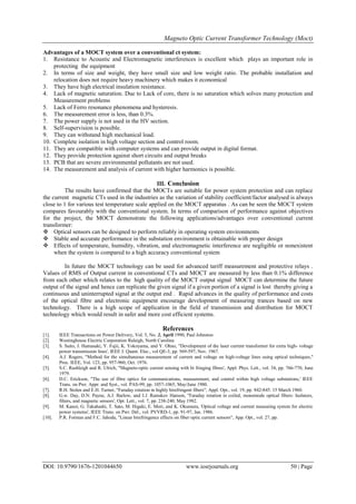 Magneto Optic Current Transformer Technology (MOCT) | PDF
