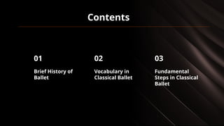 G12_BALLET - BRIEF HISTORY AND ORIGIN OF BALLET | PPTX | Dance | Fine Art