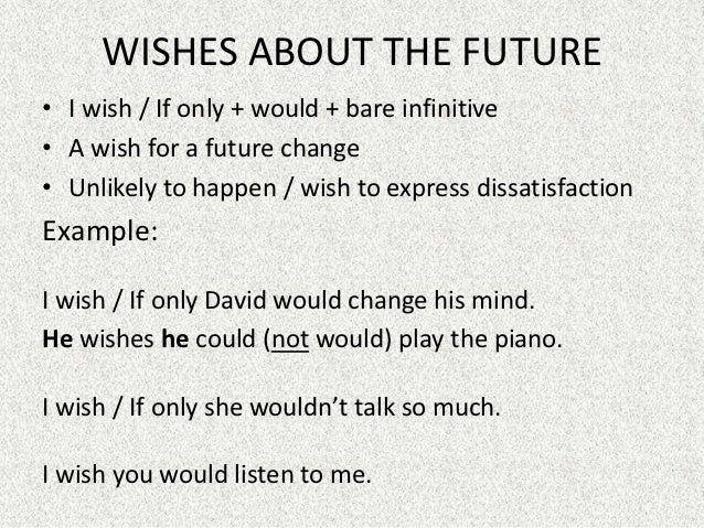 Conditionals & Wish Clauses Conditionals & Wish Clauses